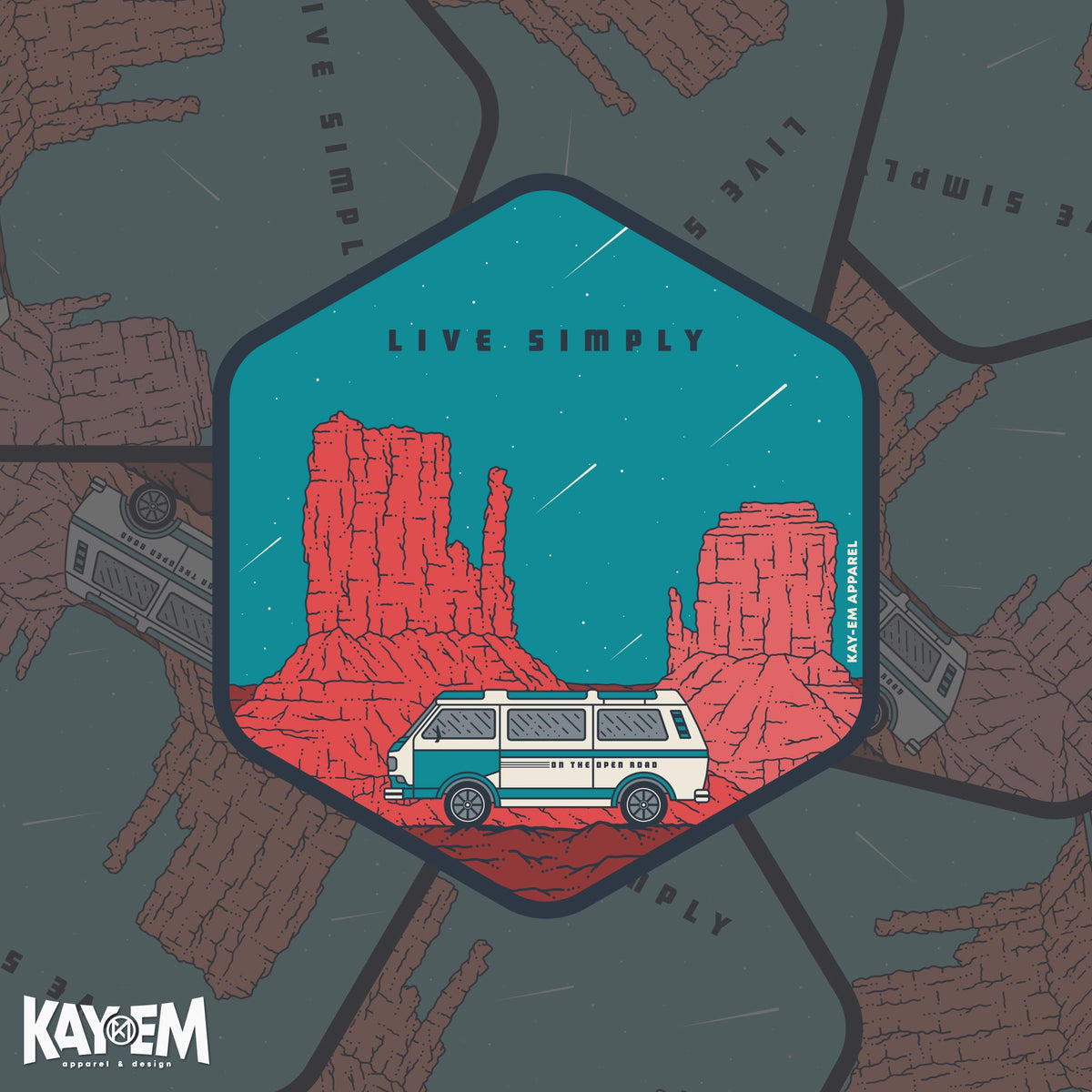 Live Simply Sticker – Kay-Em Apparel